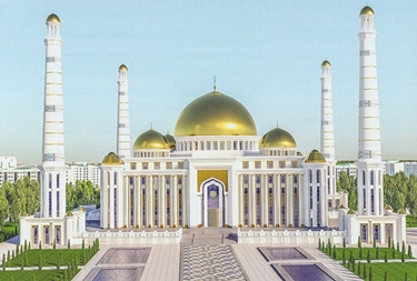 Groundbreaking ceremony of the Main Mosque of the Akhal province took ...
